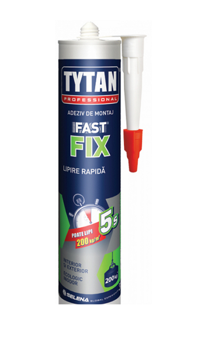 Adeziv de montaj Fast Fix, alb, 310 ml - Monplast